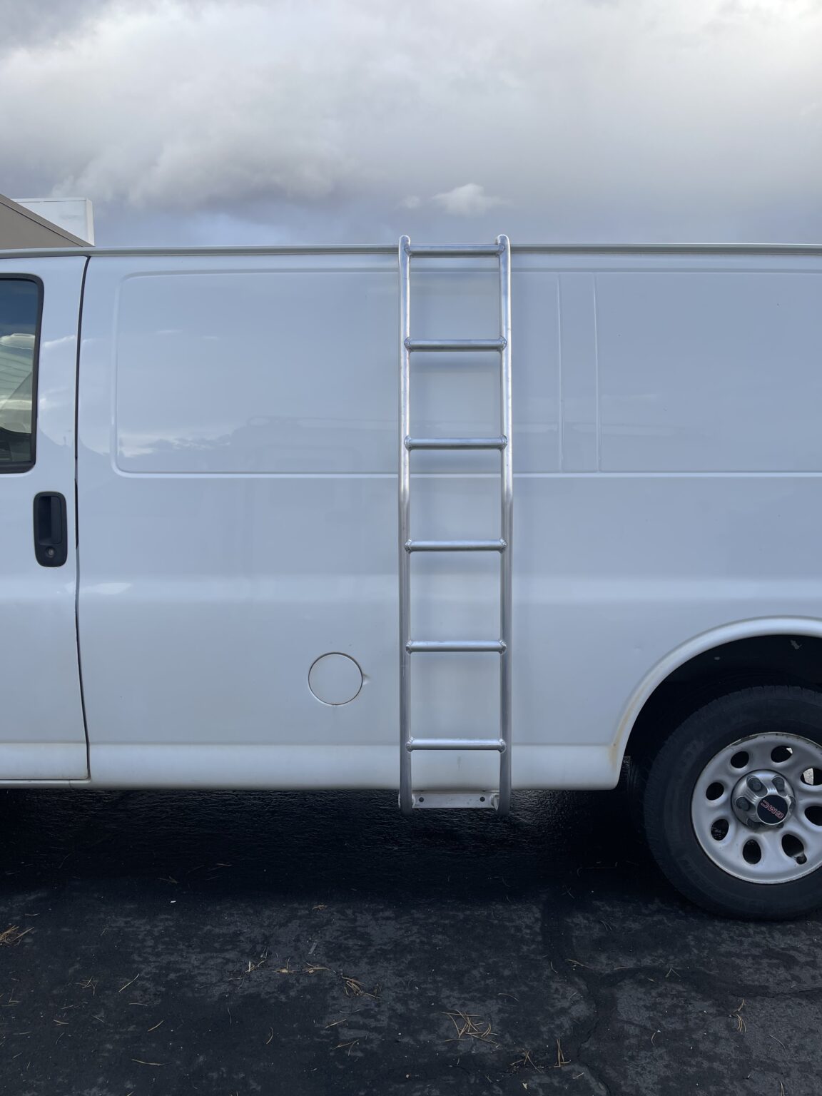 Chevy Express/GMC Savana Side Ladder - Camper Van Ladder American ...